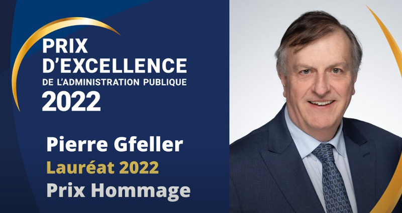 Dr. Gfeller awarded the Prix Hommage 2022 from l’Institut d ...