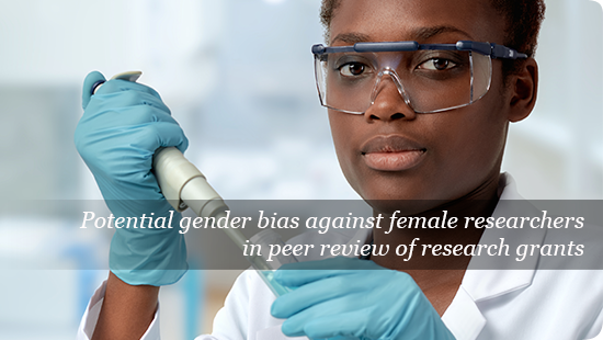 Potential gender bias against female researchers in peer review of ...